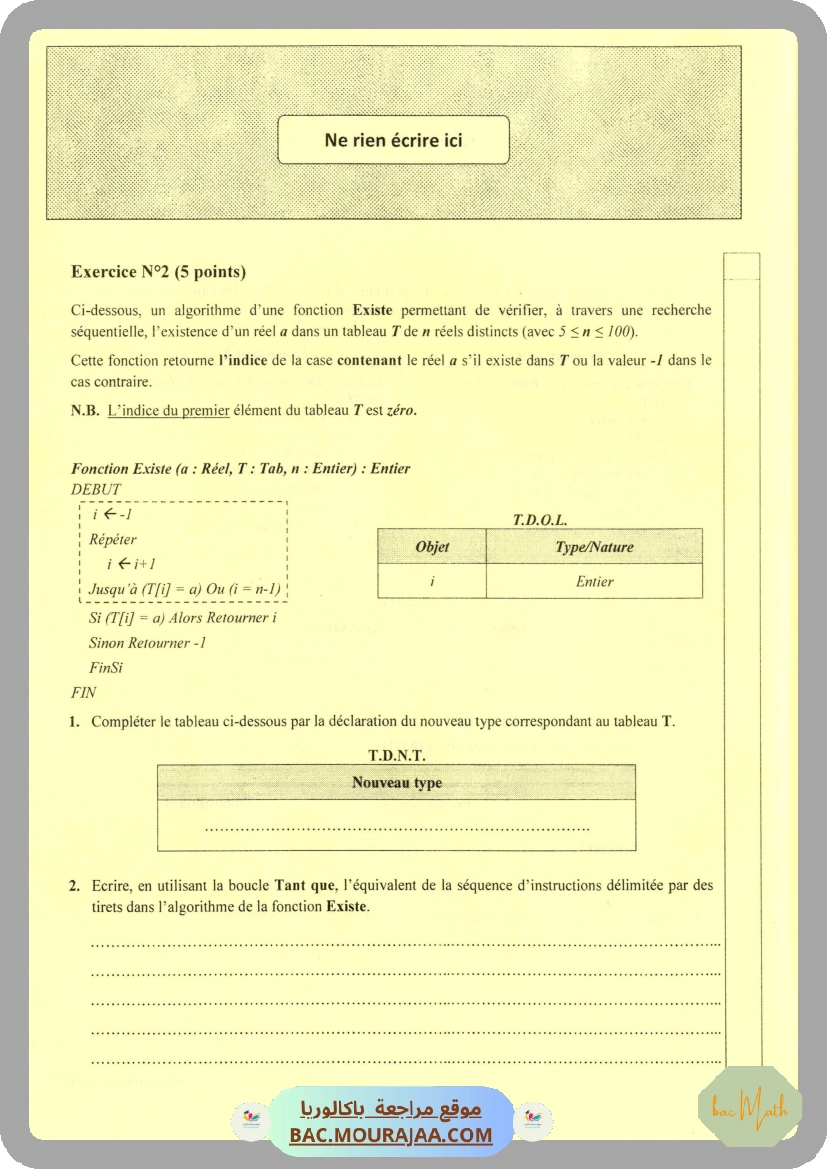 telecharger Sujet_principale_info_Bac_2024_Section_math
