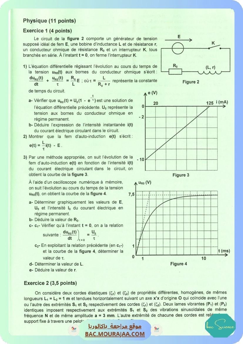 telecharger Sujet_principale_physique_Bac_2024_Section_science